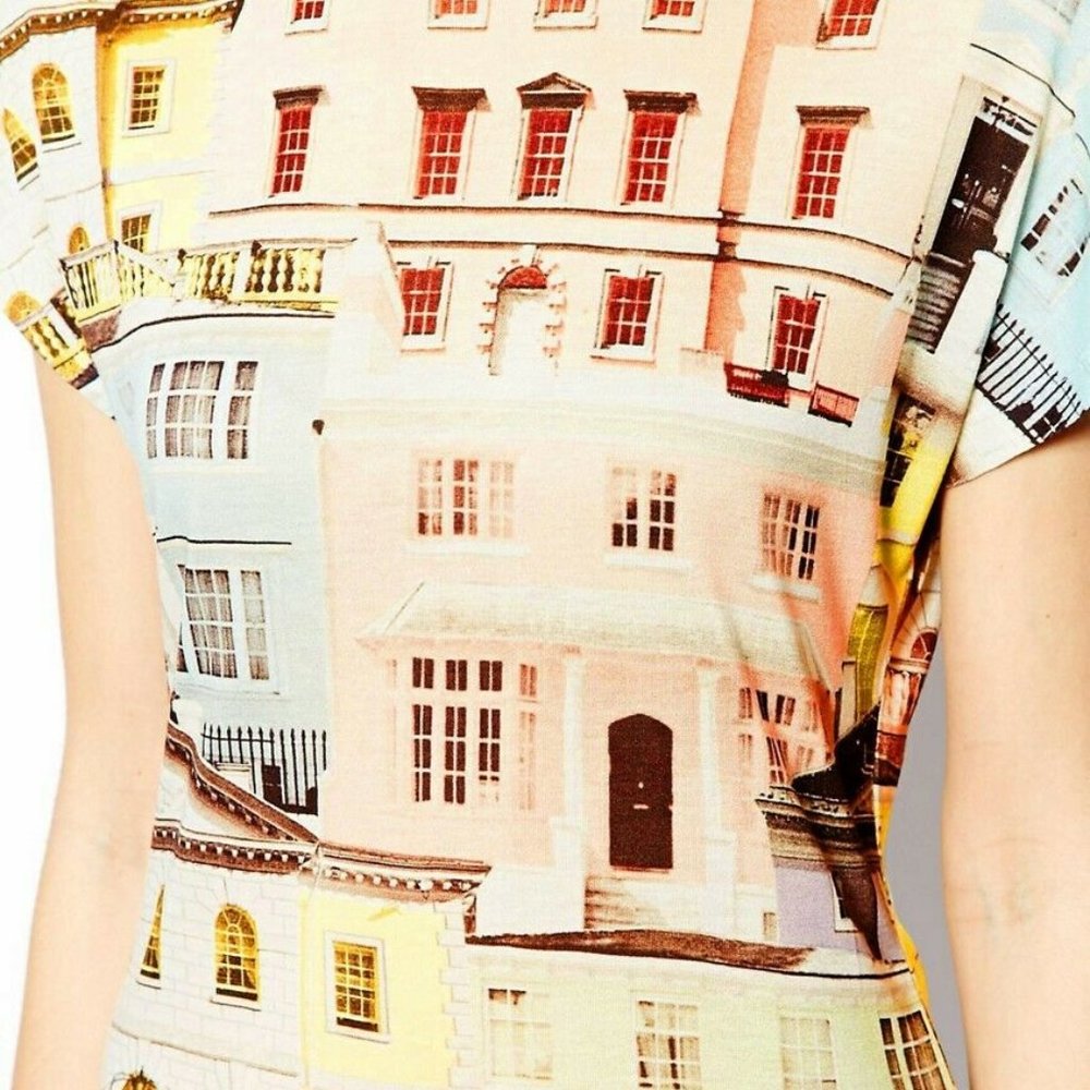 Ted Baker Pastel Keepa Regency Houses Print Us Tee Sh… - Gem